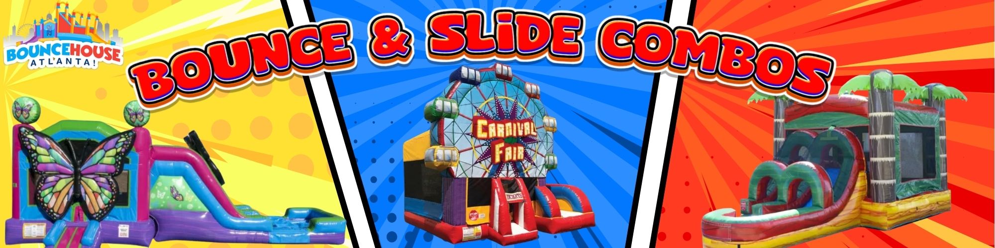 Bounce & Slide Combo Rentals Atlanta | Bounce House Atlanta